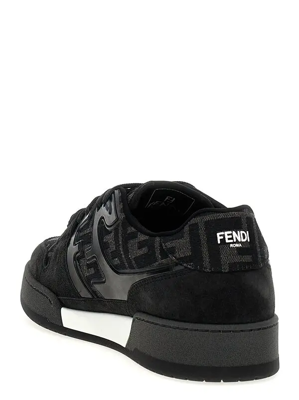 Fendi Match Ff Jacquard Sneakers - Gray