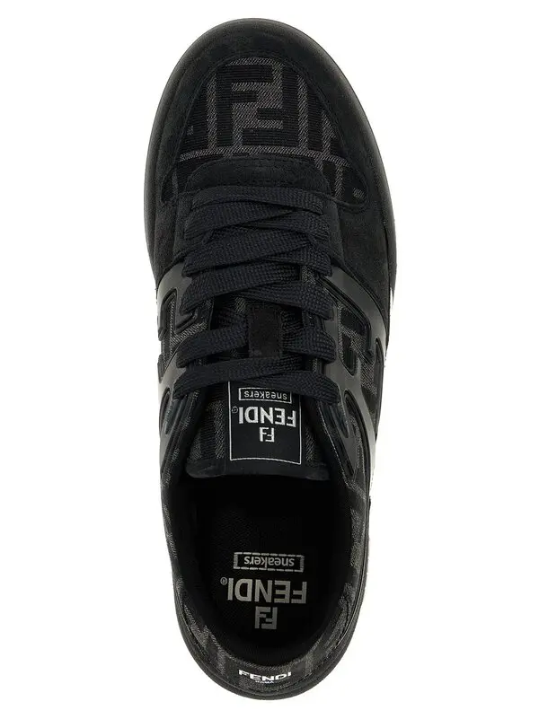Fendi Match Ff Jacquard Sneakers - Gray