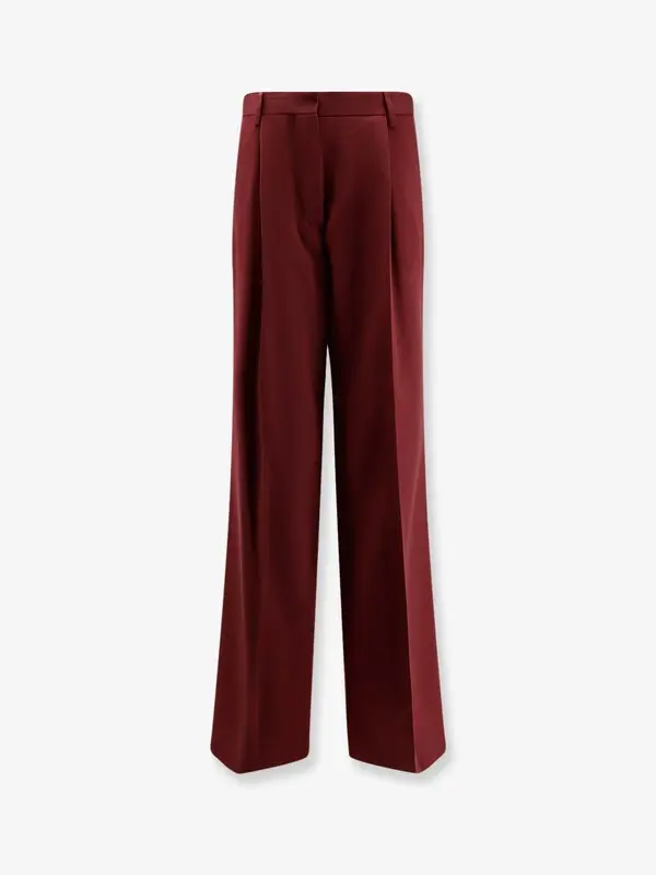Dries Van Noten Wide Leg Wool Trousers - Multicolor