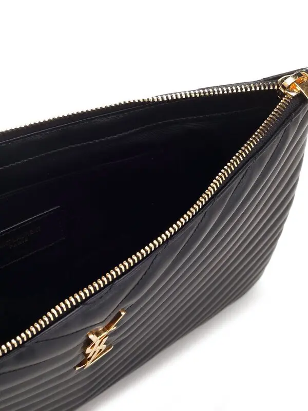 Saint Laurent Quilted Leather Ipad Case