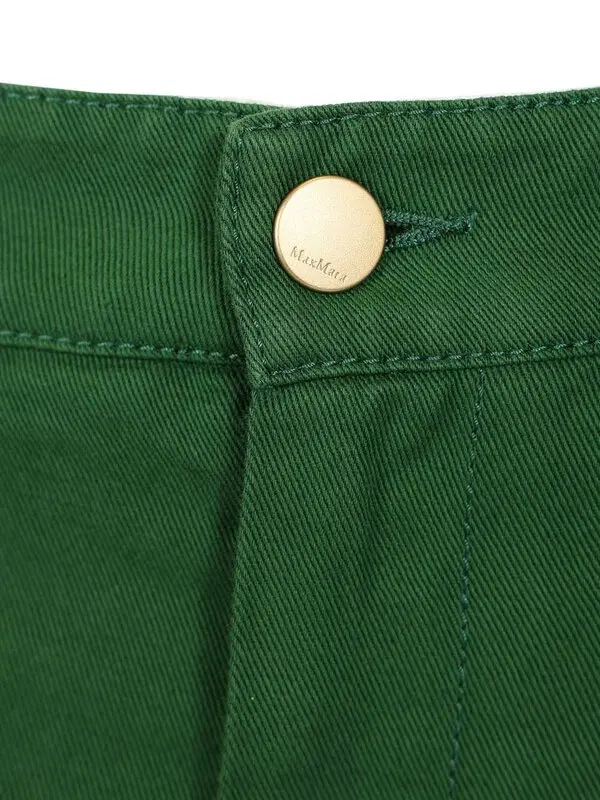 Max Mara Cotton And Linen Drill Trousers