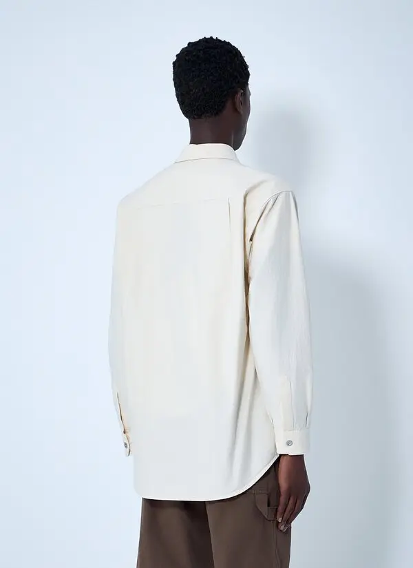 Stone Island Long Sleeve Cotton Button-down Shirt
