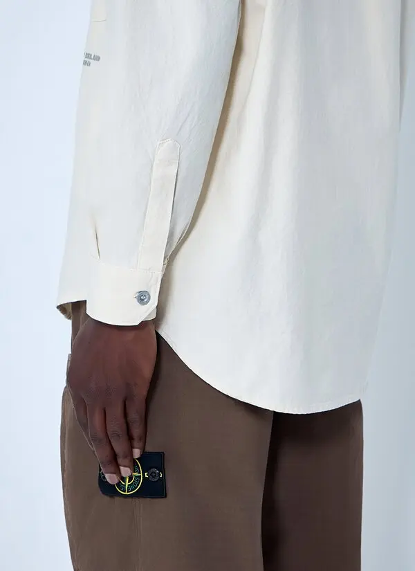 Stone Island Long Sleeve Cotton Button-down Shirt