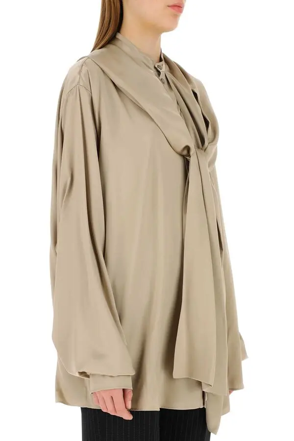 Balenciaga Oversize Satin Shirt