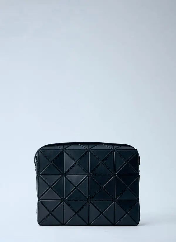 Issey Miyake Geometric Paneled Shoulder Bag - Black