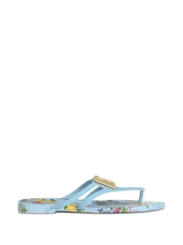 Dolce & Gabbana Floral Flip-flops - Multicolor