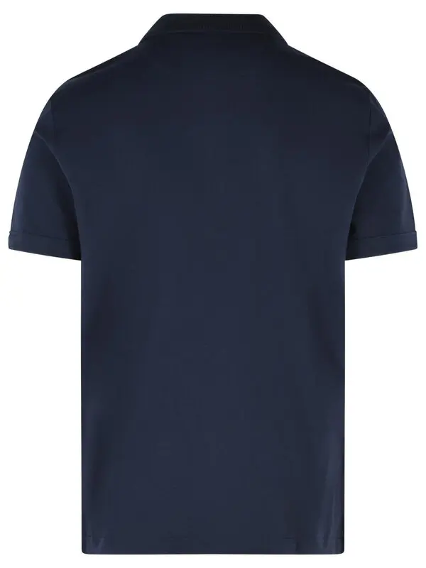 FAY Navy Cotton Polo Shirt