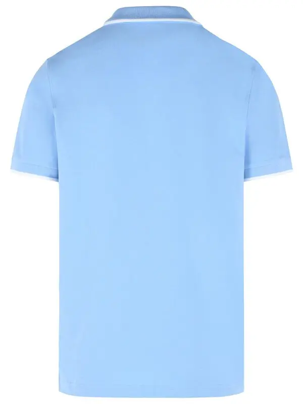 FAY Light Stretch Cotton Polo Shirt With Logo Embroidery