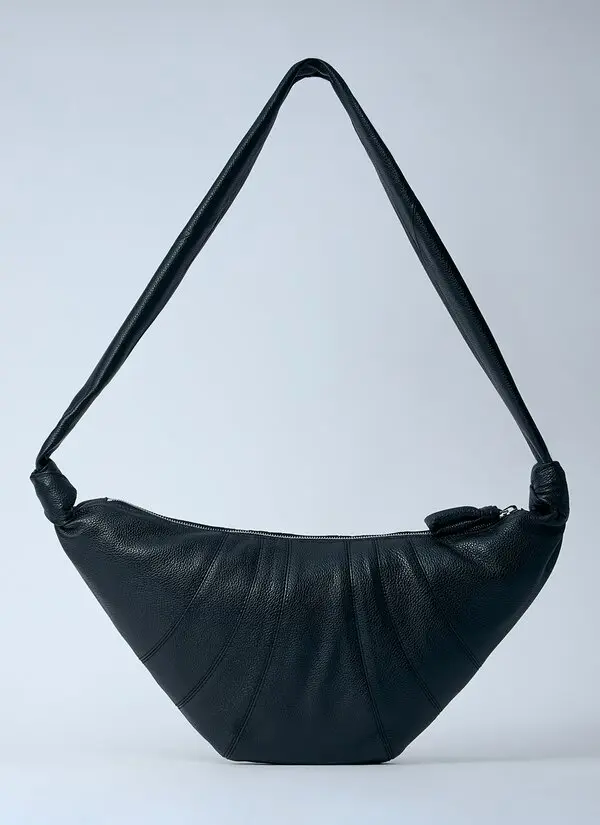 LEMAIRE Medium Croissant Crossbody Bag - Black