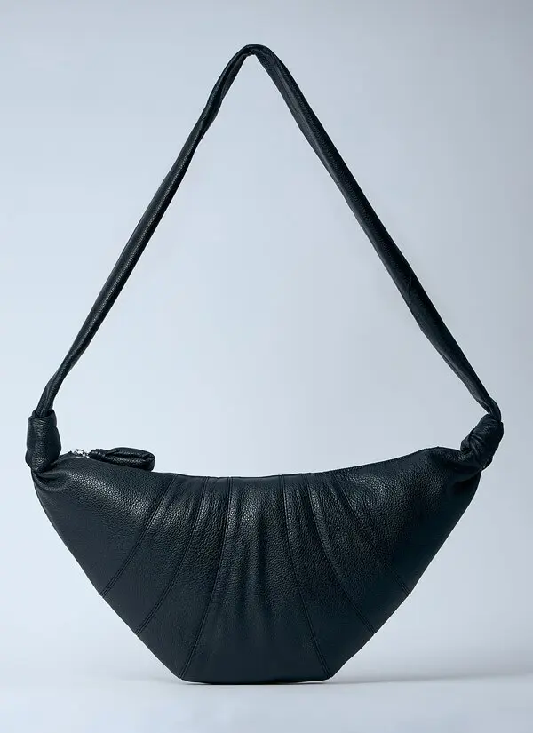 LEMAIRE Medium Croissant Crossbody Bag - Black