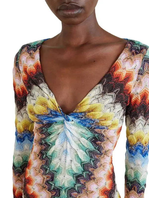 Missoni Metallic Crochet Mini Dress