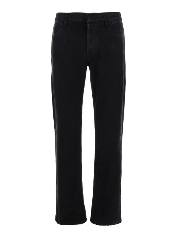 Alexander McQueen Denim Jeans With Logo Patch - Multicolor