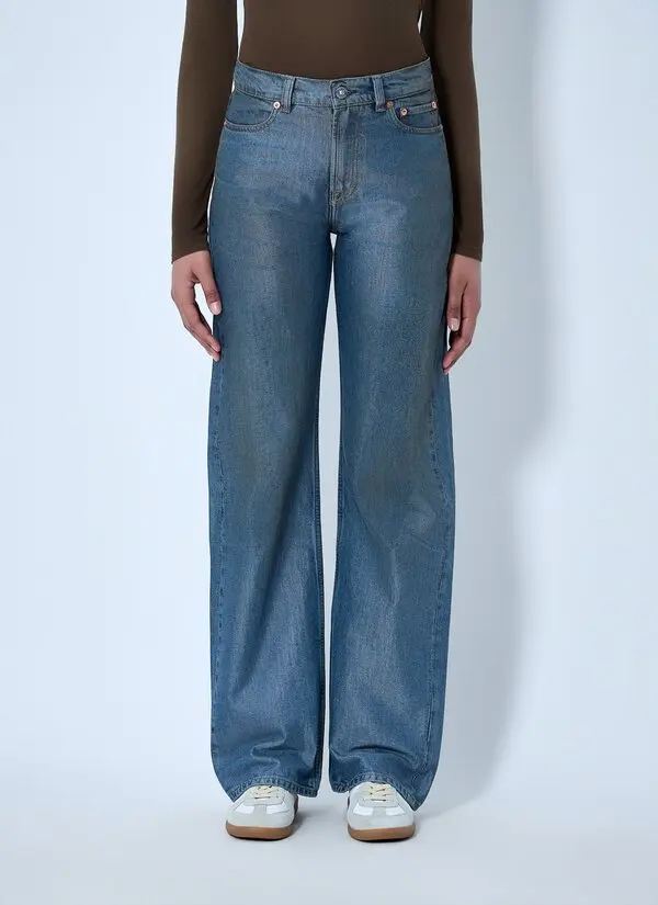 Our Legacy Wide-leg Denim Trousers - Blue