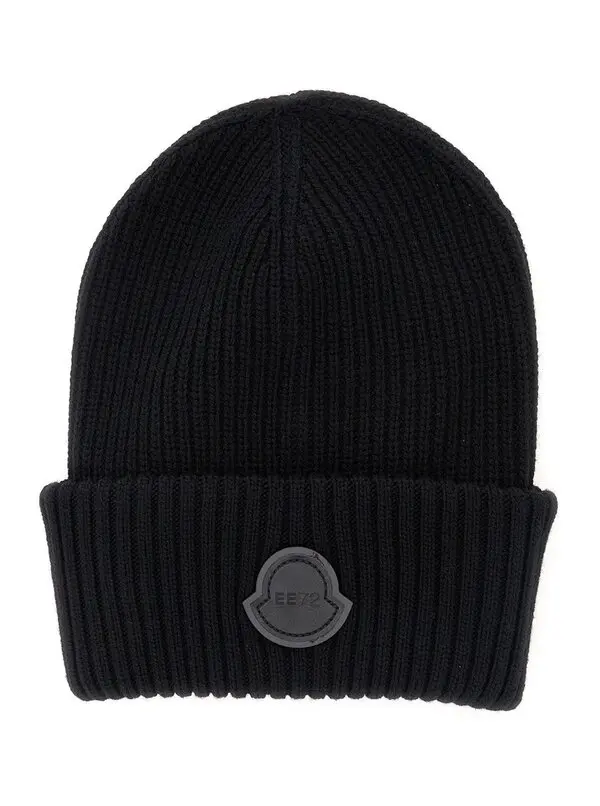 Moncler Ribbed Virgin Wool Beanie