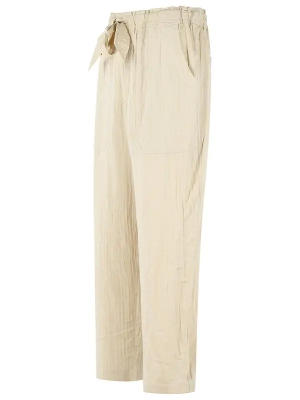 Isabel Marant Étoile Bilna Beige Cotton Blend Pants