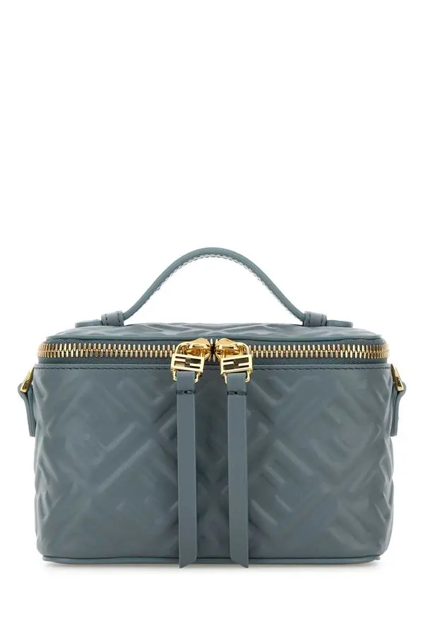 Fendi Cerulean Leather Vanity Handbag
