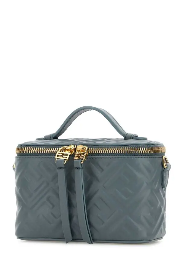 Fendi Cerulean Leather Vanity Handbag