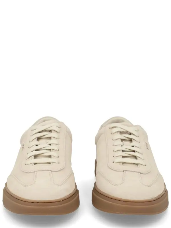 BOSS Vinston Leather Sneakers - Cream
