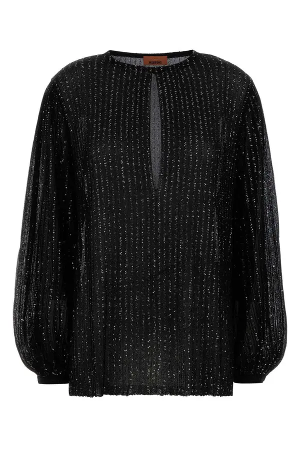 Missoni Sequined Viscose Blend Blouse - Black