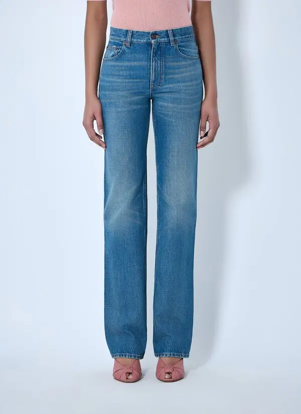 Chloé Straight-leg Denim Jeans - Blue