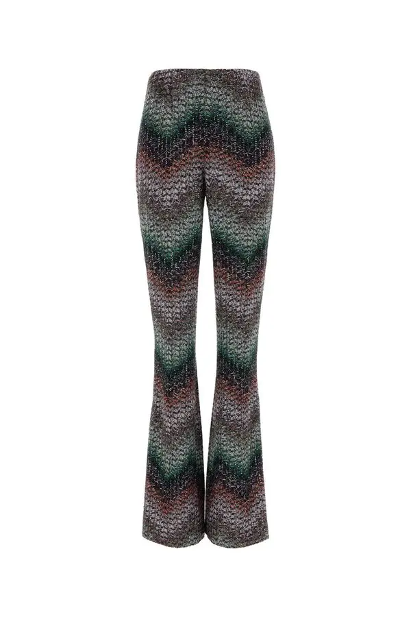 Missoni Embroidered Viscose Blend Flared Pant - Multicolor