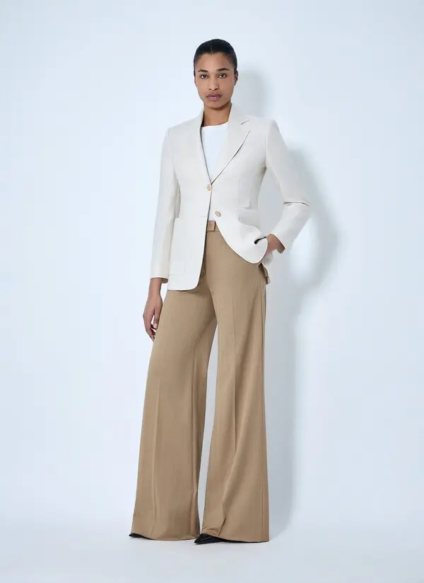 Max Mara High Rise Wide-leg Tailored Trousers - Multicolor