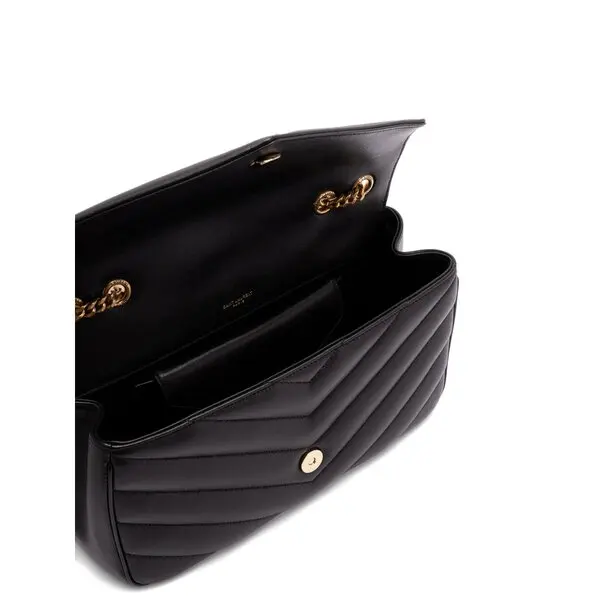 Saint Laurent Quilted Lambskin Shoulder Bag