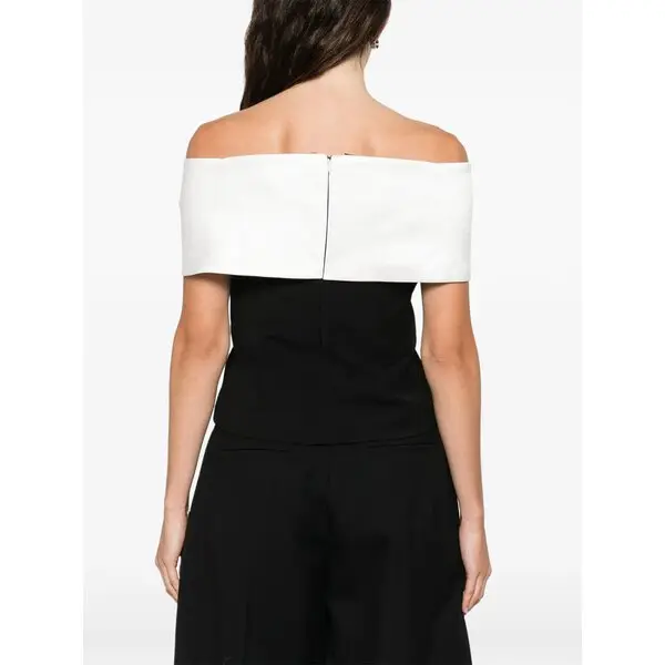 SELF-PORTRAIT Off-shoulder Flower Detail Top
