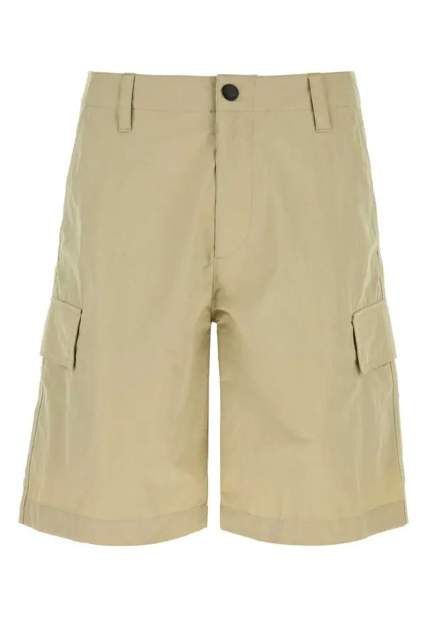 Burberry Beige Nylon Bermuda Shorts - Brown