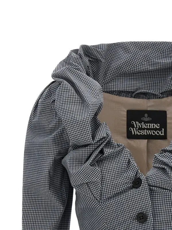 VIVIENNE WESTWOOD Kendall Single-breasted Checked Blazer