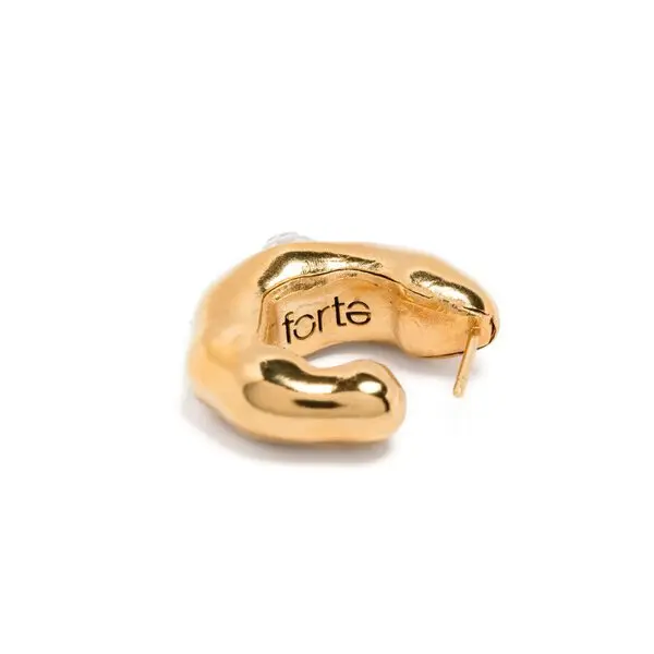 FORTE_FORTE Embellished Crystal Hoop Earrings