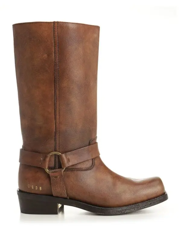 GOLDEN GOOSE High Leather Biker Boots