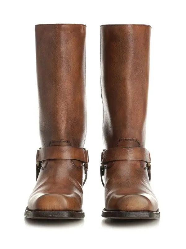 GOLDEN GOOSE High Leather Biker Boots