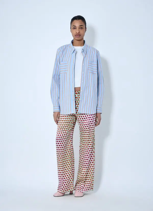 Dries Van Noten Wide-leg Printed Silk Trousers - Red