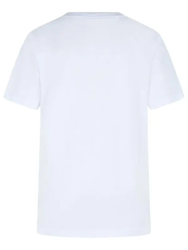 Marni Cotton T-shirt With Embossed Logo - White