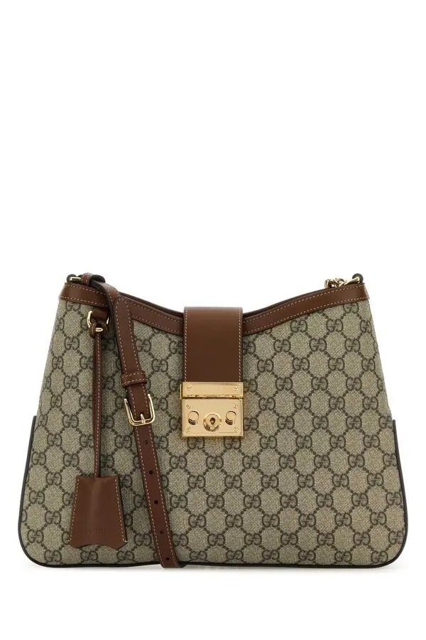 Gucci Gg Fabric Padlock Shoulder Bag