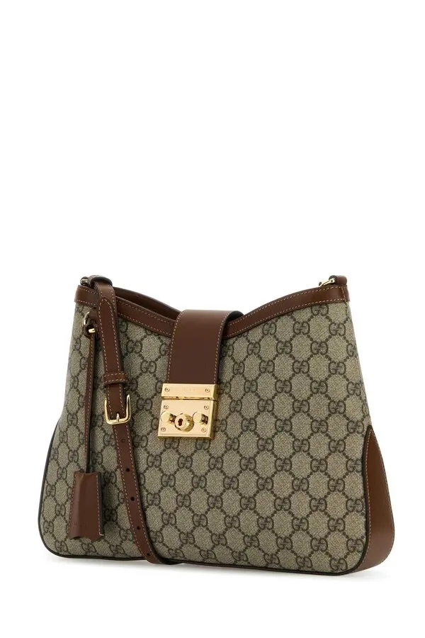 Gucci Gg Fabric Padlock Shoulder Bag