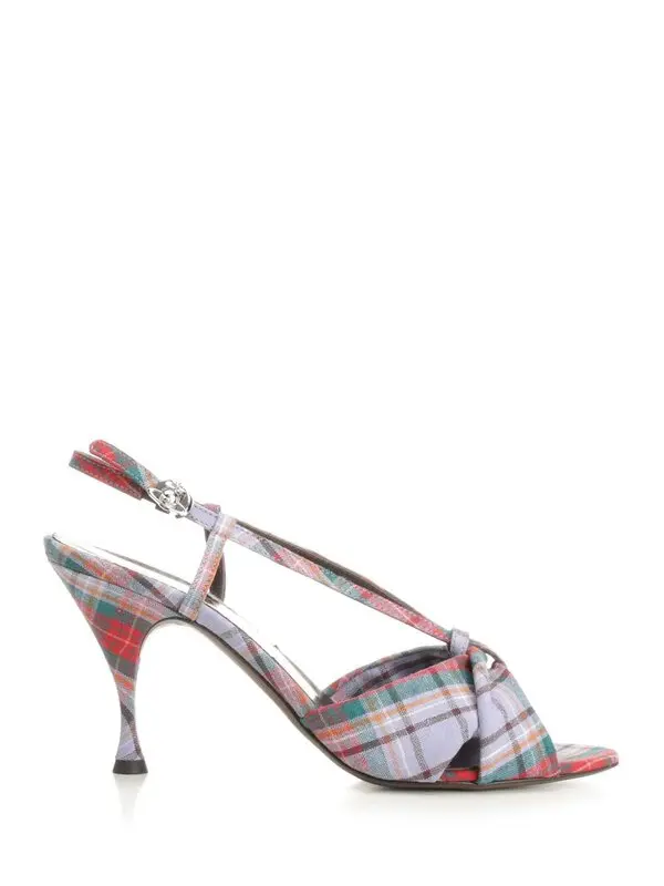 VIVIENNE WESTWOOD Marylin Linen Sandals - Multicolor