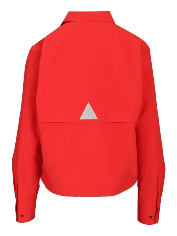 Moncler Canvas Overshirt With Embroidered Logo