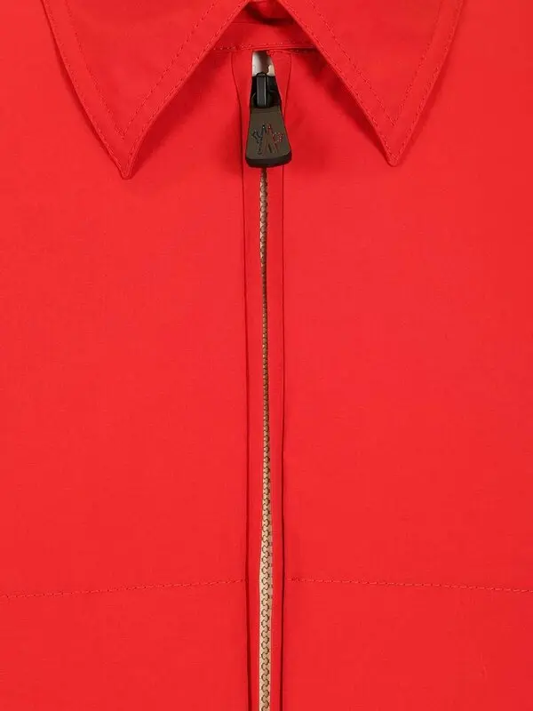 Moncler Canvas Overshirt With Embroidered Logo