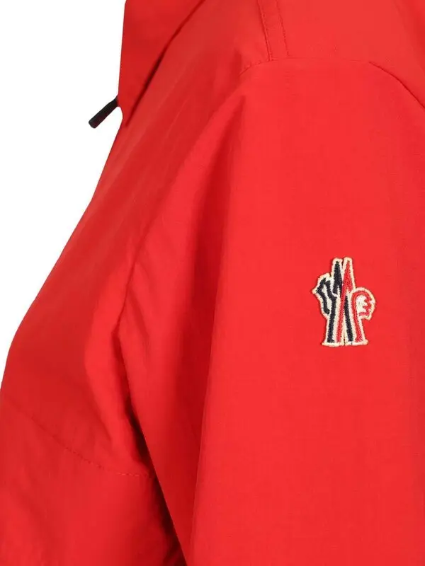 Moncler Canvas Overshirt With Embroidered Logo