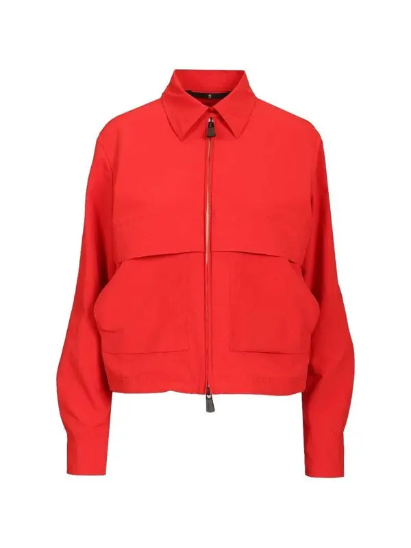 Moncler Canvas Overshirt With Embroidered Logo