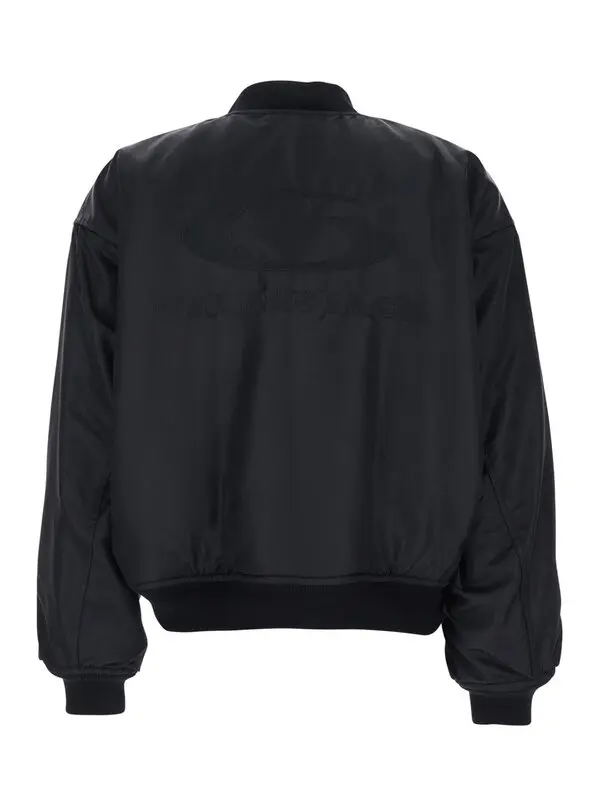 Balenciaga Bomber Jacket With High Collar And Two Side Pockets - Multicolor