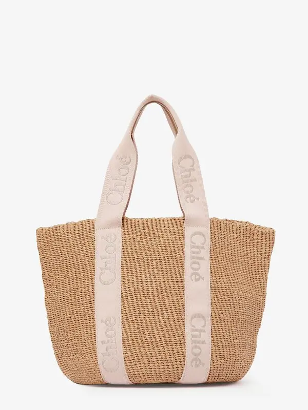 Chloé Woody Raffia Shoulder Bag - Multicolor