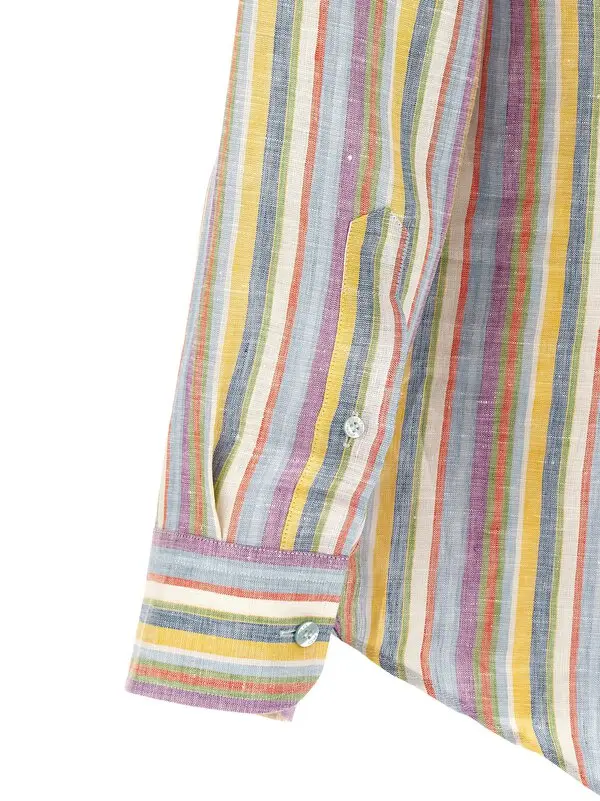 Etro Striped Linen Shirt - Multicolor