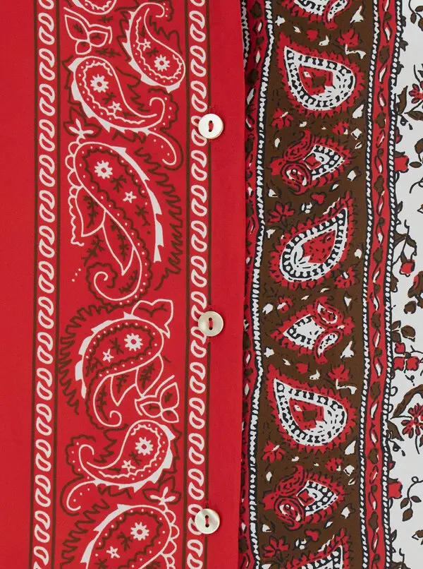 P.a.r.o.s.h Silk Bandana Print Shirt - Multicolor