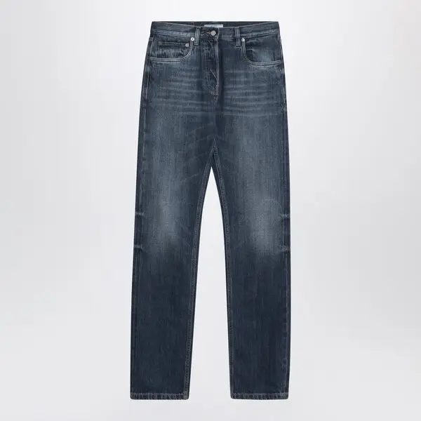 Prada Faded Effect Denim Jeans - Blue