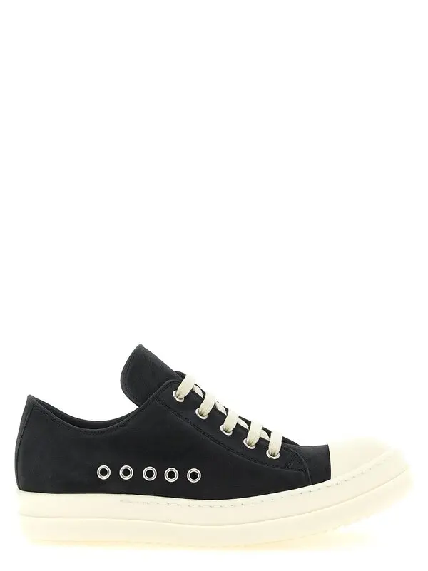 Rick Owens Extreme Low Sneaks" Vintage Leather Sneakers - Black
