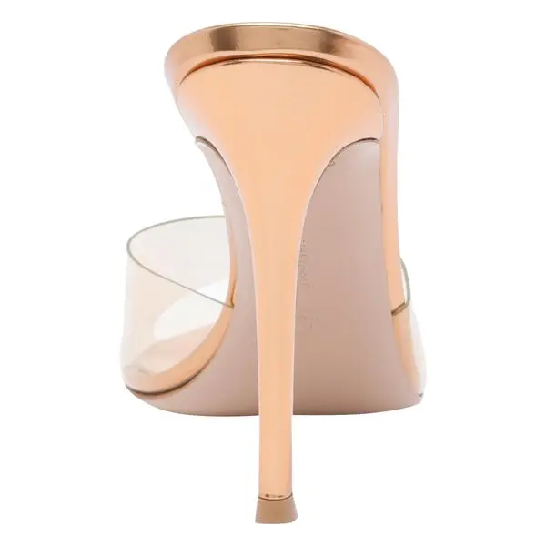 GIANVITO ROSSI Elle Transparent Effect Stiletto Heel Sandals