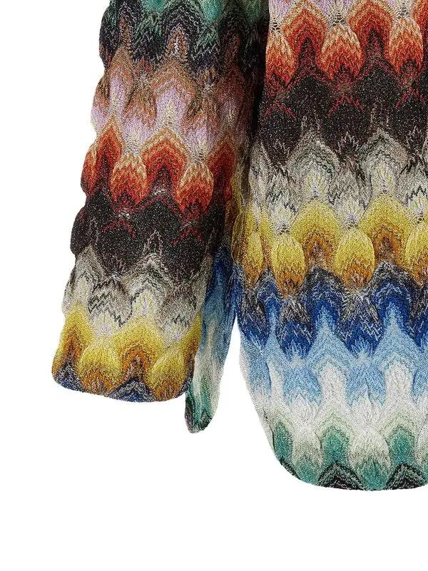 Missoni Knitted Blouse With Lace Raschel Detail
